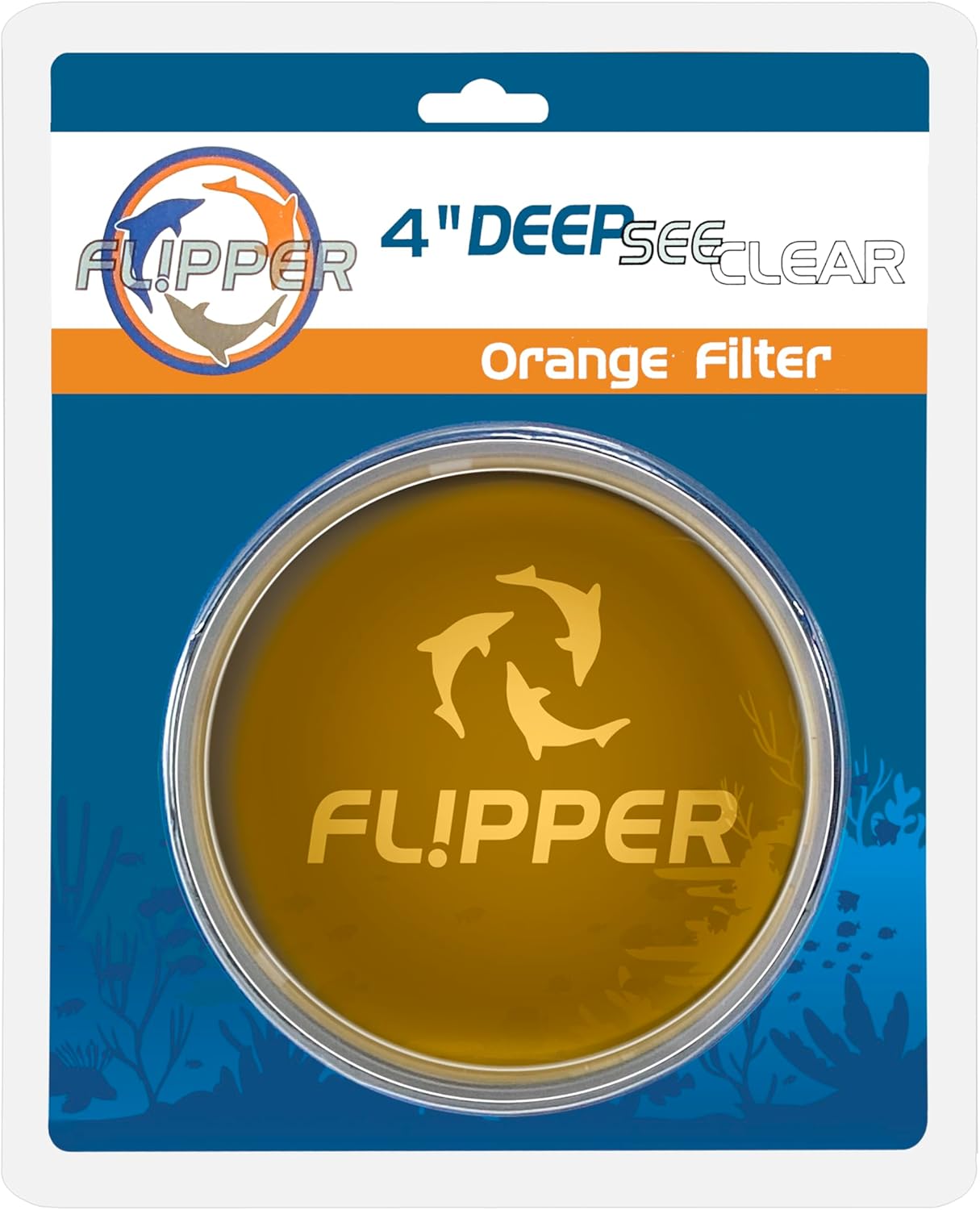 DeepSee Viewer Clear 4" - Orange Filter – Flipper Aquarium Products