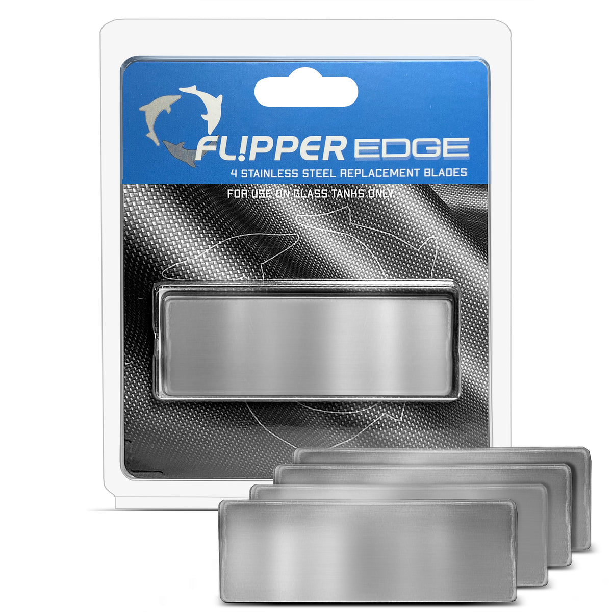 Flipper Edge Standard Stainless Steel Blades - 4pk – Flipper Aquarium ...