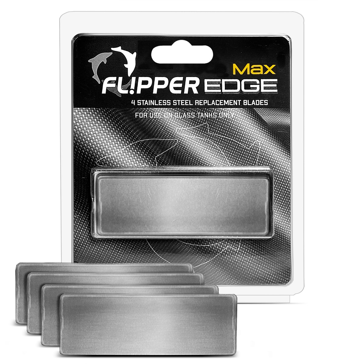 Flipper Edge MAX Stainless Steel Blades - 4 Pack – Flipper Aquarium ...