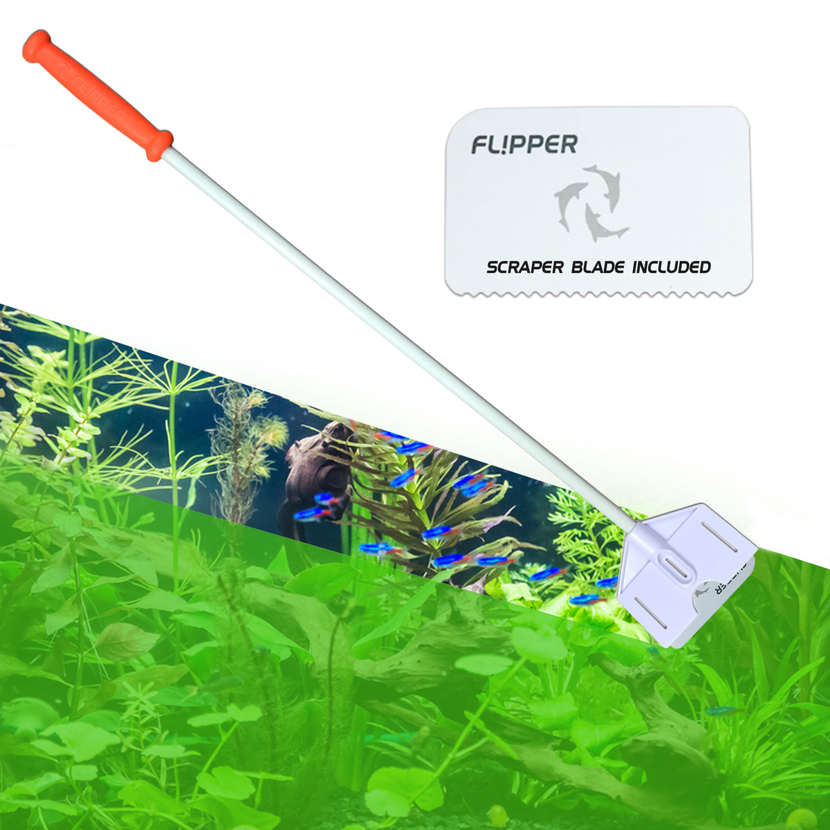 Flipper Platinum Aquarium Algae Scraper - 28" – Flipper Aquarium Products