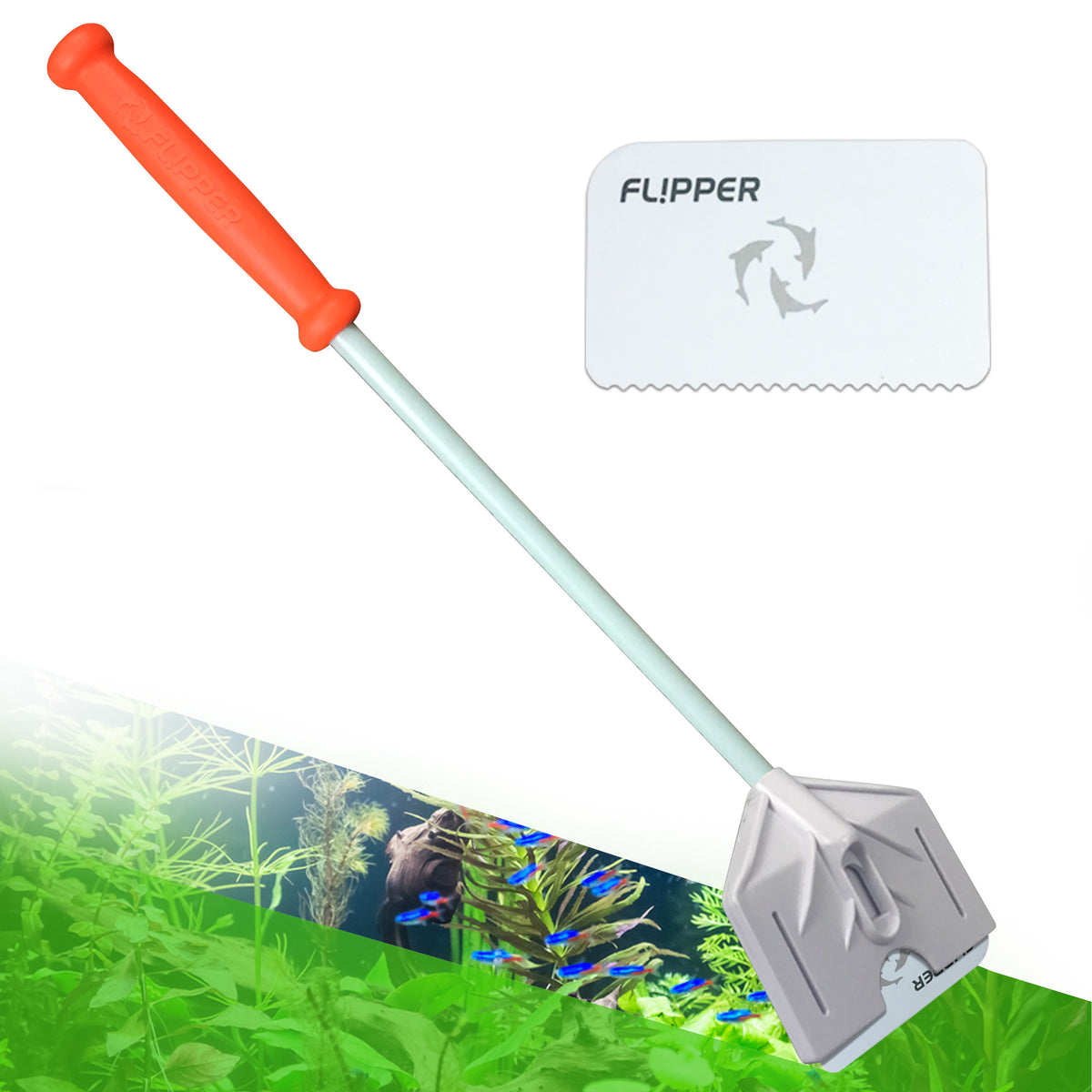 Flipper Platinum Aquarium Algae Scraper - 18" – Flipper Aquarium Products